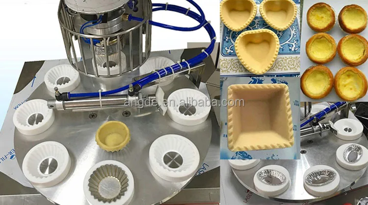 Automatic Egg Tart Forming Maker Dough Press Pie Crust Tart Making ...