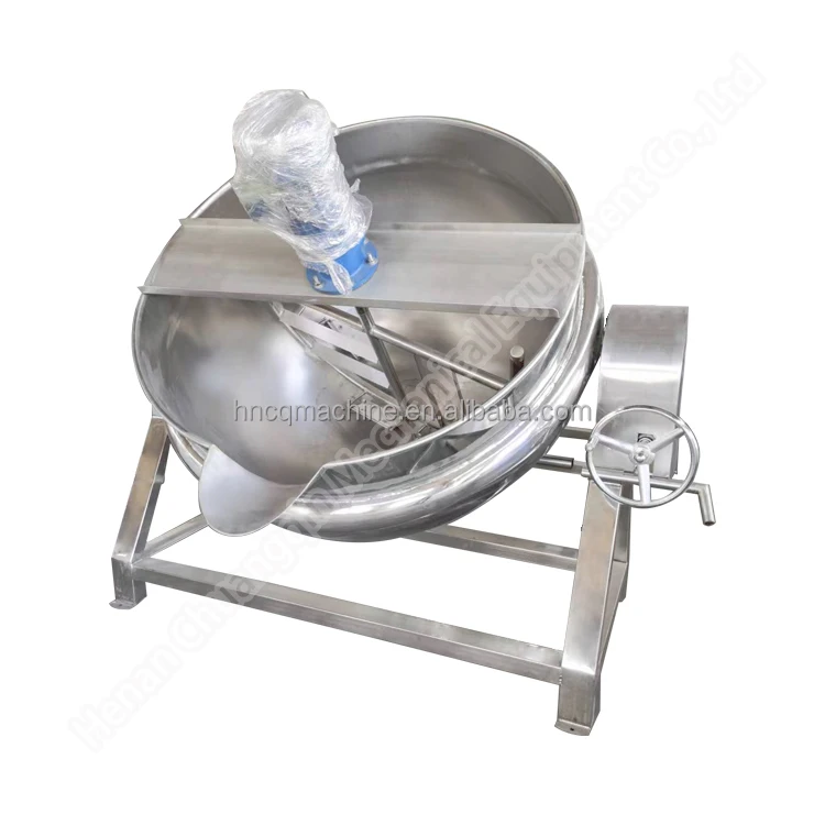 Cooking Kettle With Agitator Jacketed Kettle With Emulsifyer Chocolate ...
