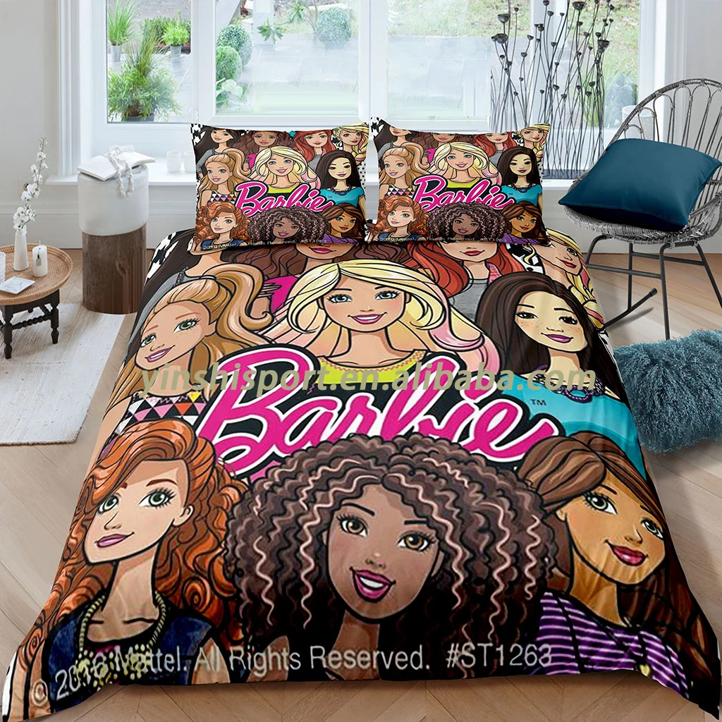 Wholesale Anime Characters Doll Girls Cartoon Bedding Set 4-piece ...