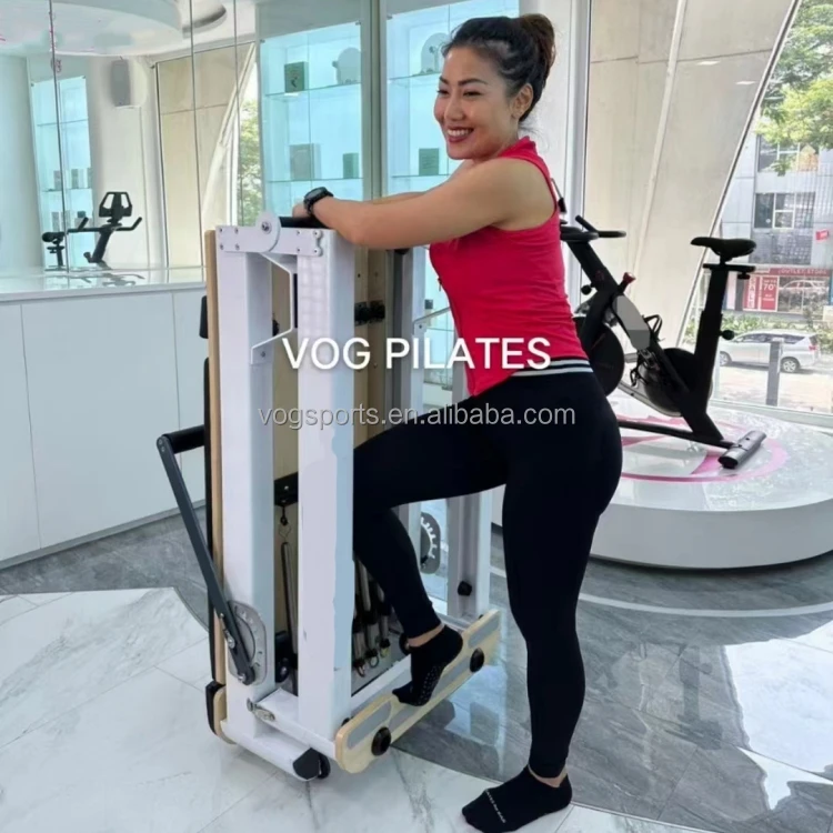 Pilates Equipment Reformers Machine Folding Reformer Aluminum Wood ...