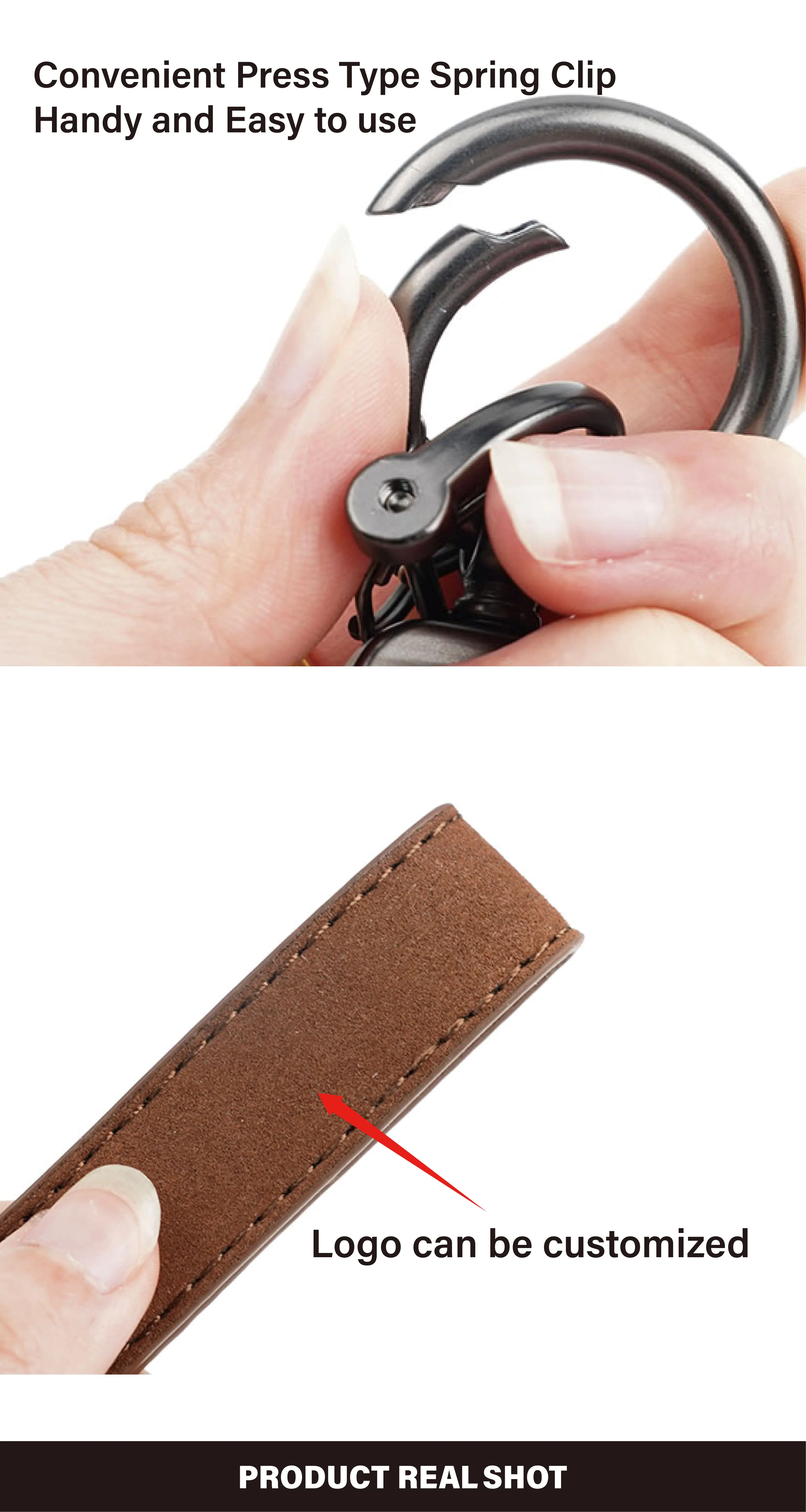 Customizable PU Leather Keychains - Perfect for Promotions