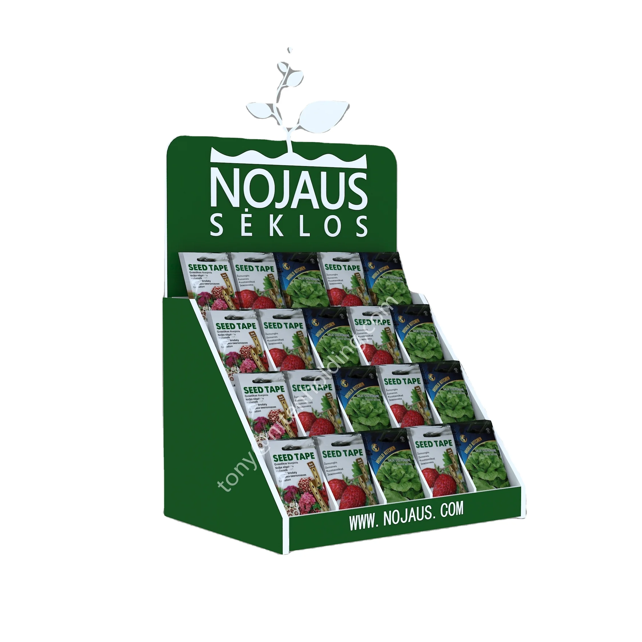 Seed Packet Counter Top Display Cardboard Seed Display Rack - Buy Seed ...