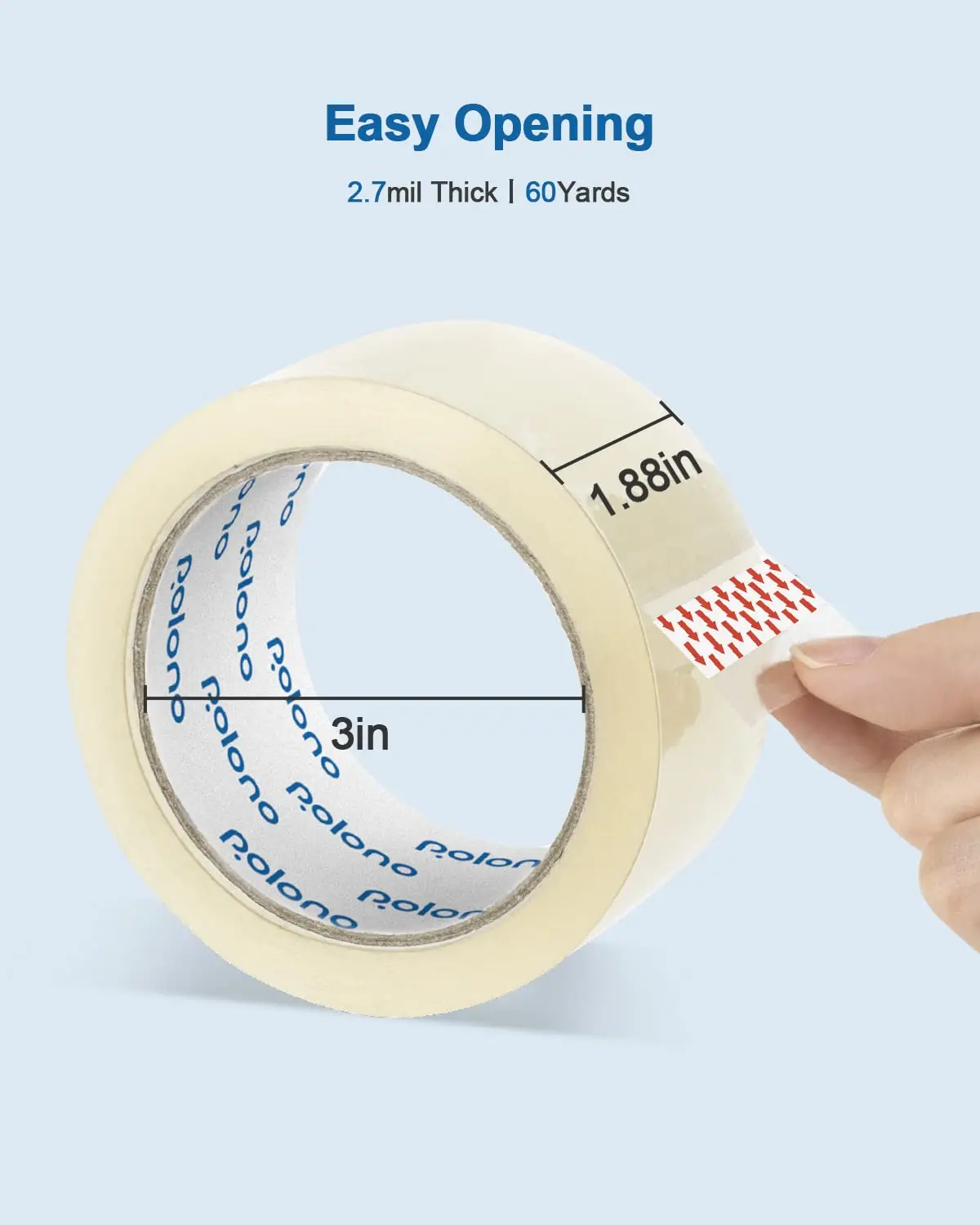 Industrial Uses Jumbo Roll 40 Micron Sealing Material Bopp Self ...