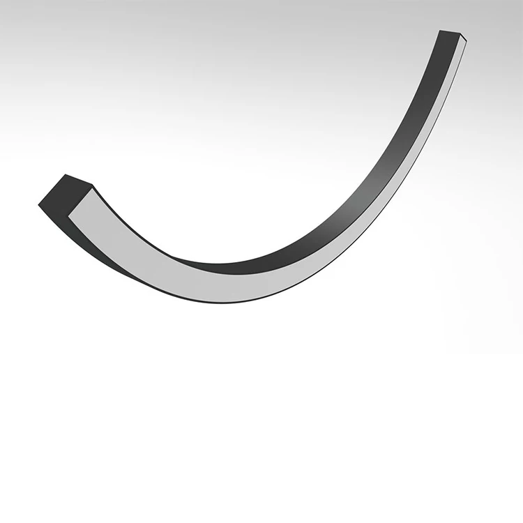 Irregular Curved Profile LED Linear Light 6000K Dali/triac Dimmable for ...
