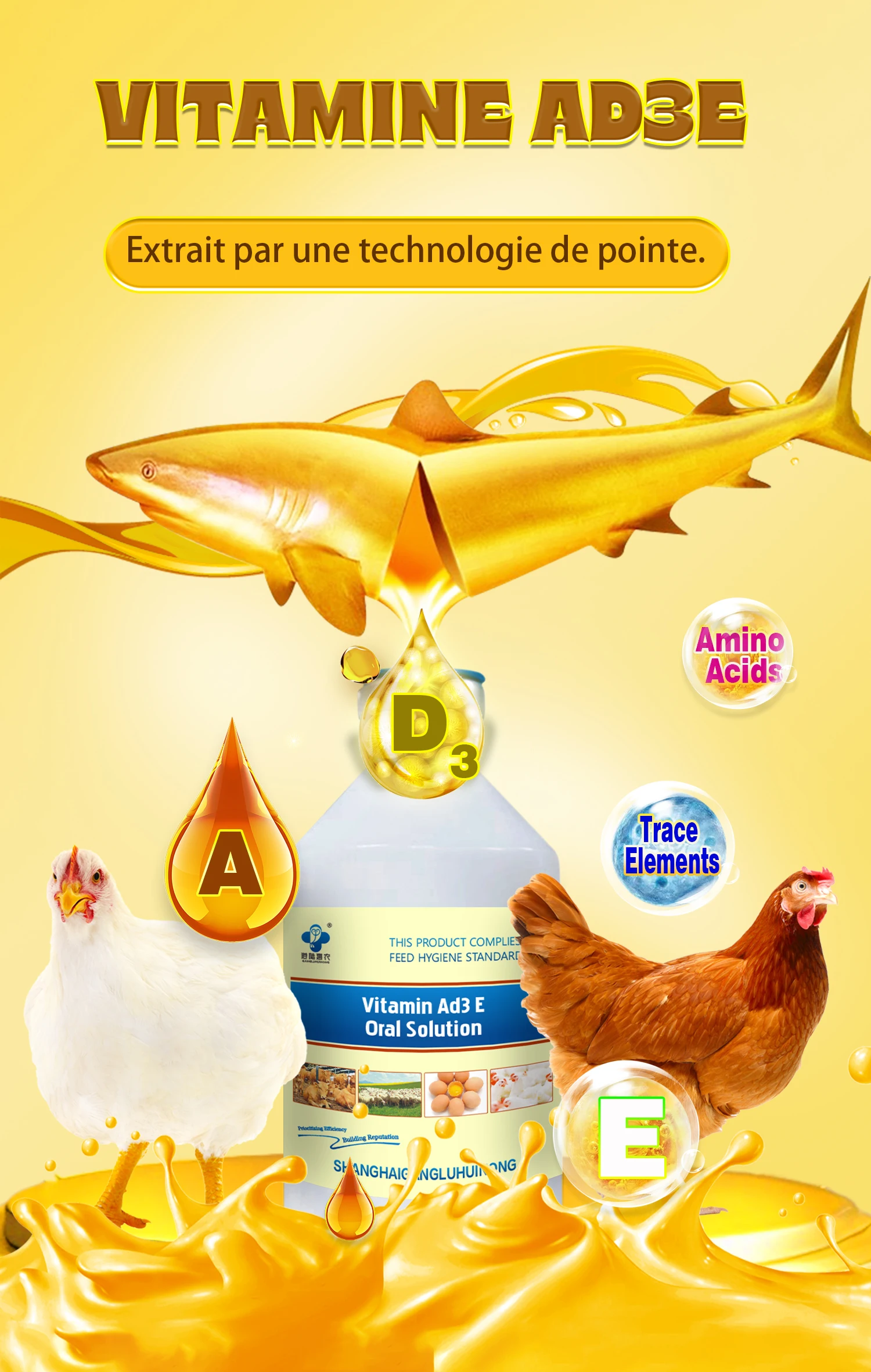 Broiler Growth Booster Multivitamin Oral Solution for Broiler Layer ...