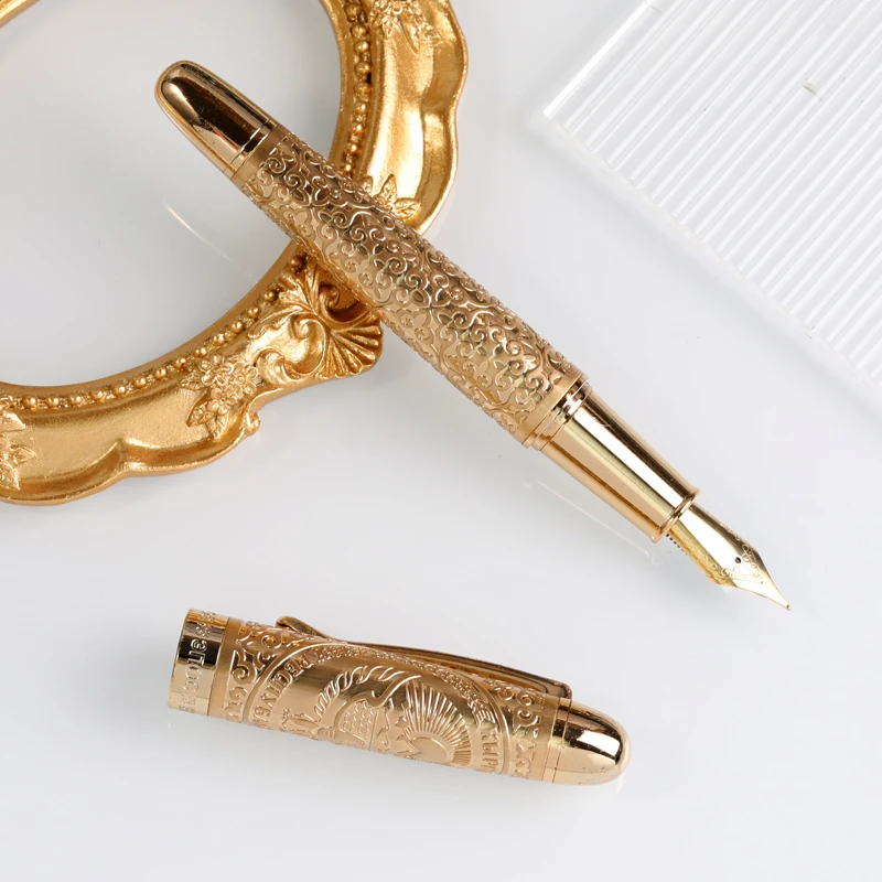 Luxury Golden Fountain Pen - Perfect for Business & Office