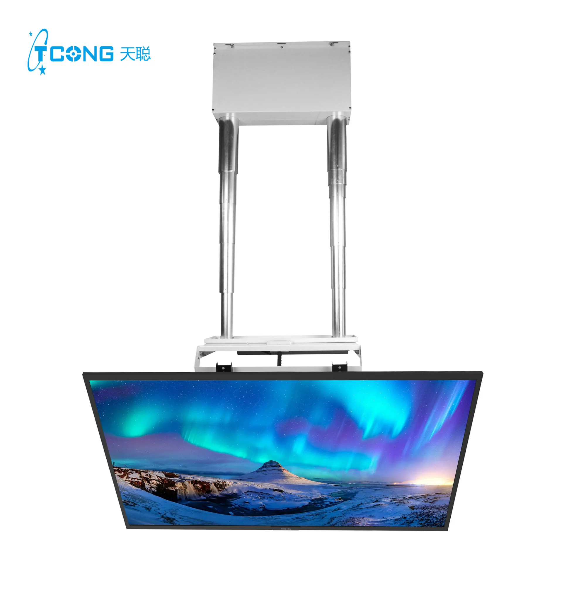 TV Ceiling Hinge Motorized TV Lift - Hidden Cabinet Display