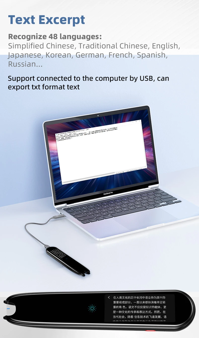 VORMOR X2 Factory Price Customized Voice Translator Pen Portable ...