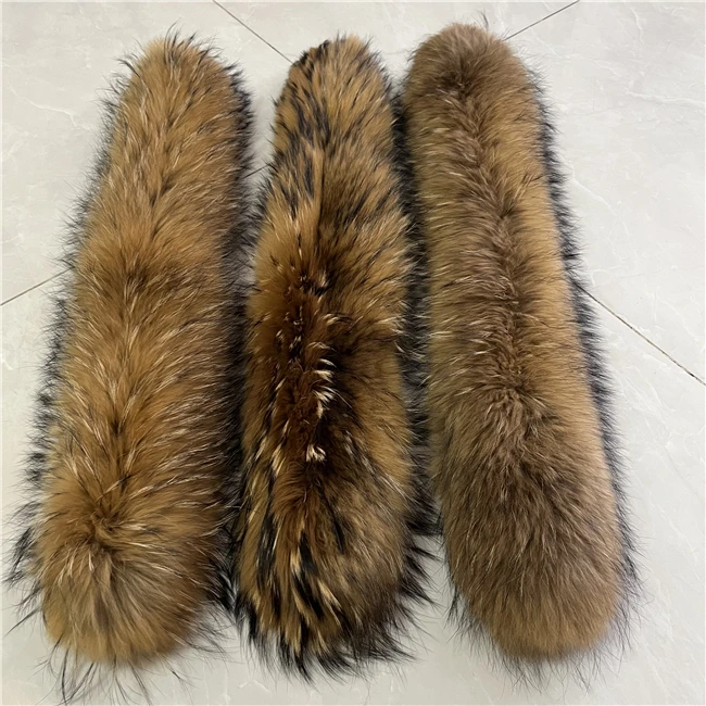 20x70cm Natural Fur Strip Raccoon Fur Trim - Buy 20x70cm Natural Fur ...