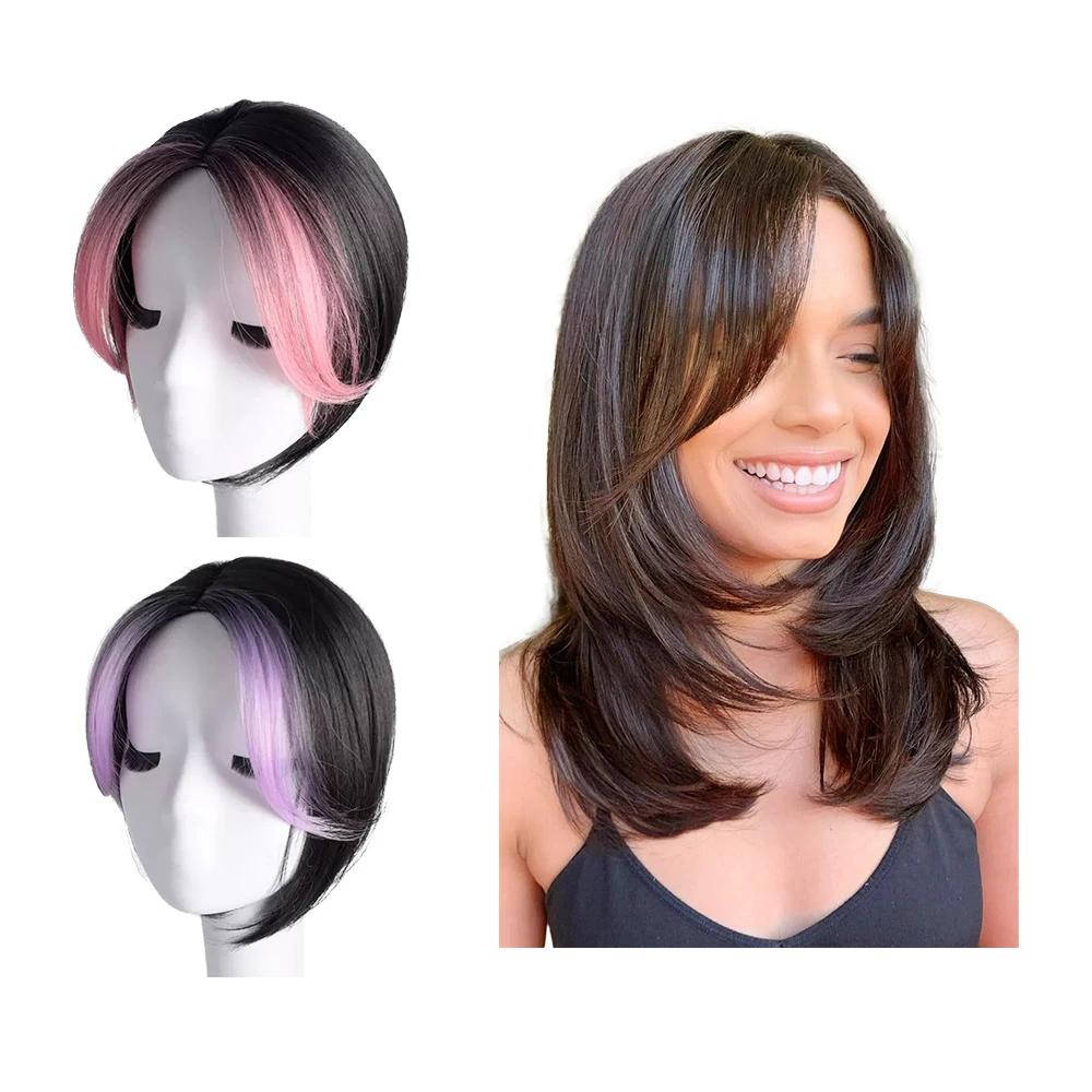 Wholesale 10 Inch Short Hair Patches Clip In Bangs Fringe Extensions ...