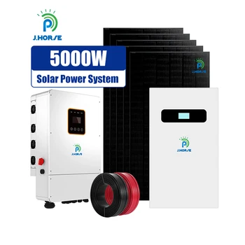 Residential Solar Power System 5kw Off Grid Solar Power Generator System For Home - Buy 5000w ...