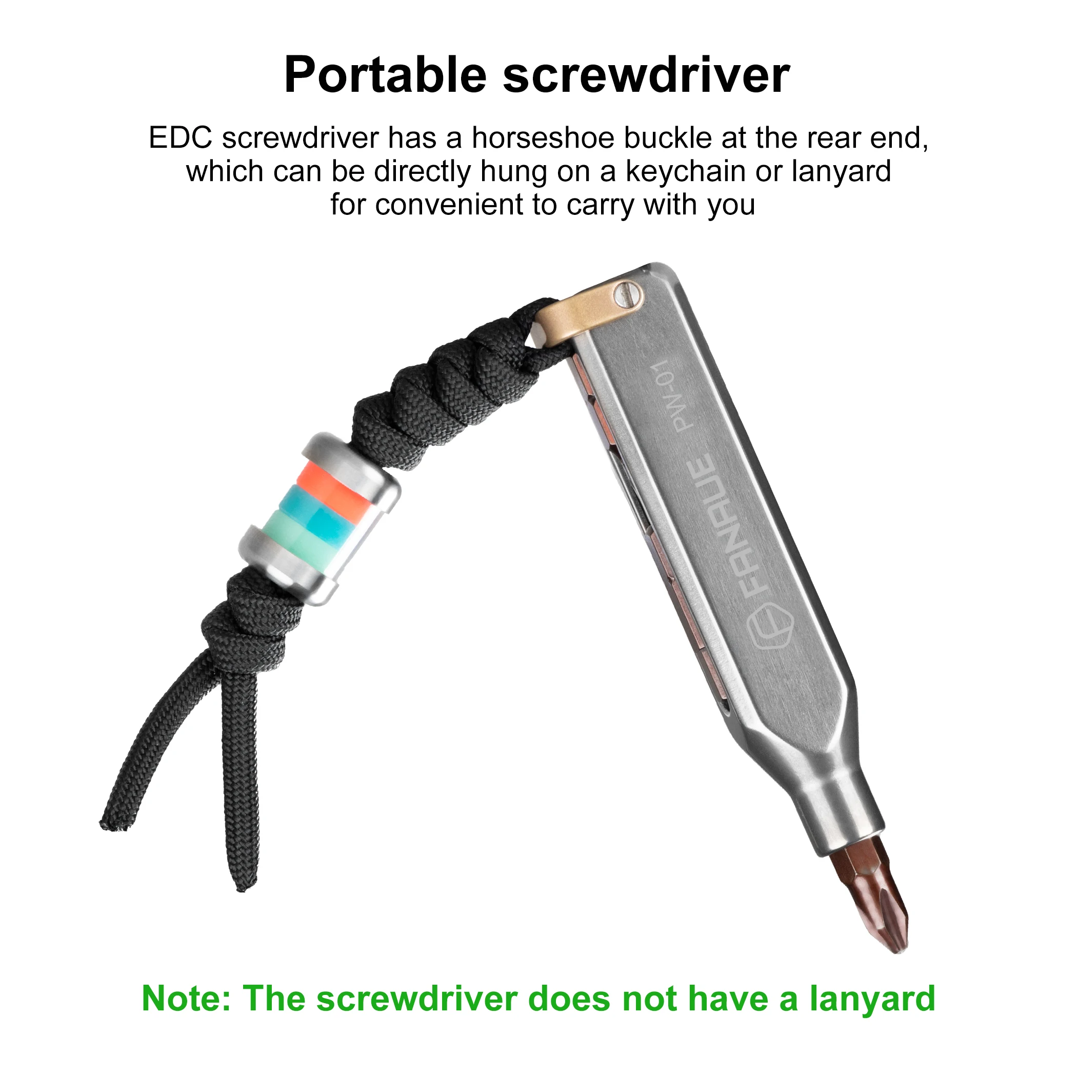 Fanaue Tripod Magnetic Screwdriver Titanium - Precision EDC