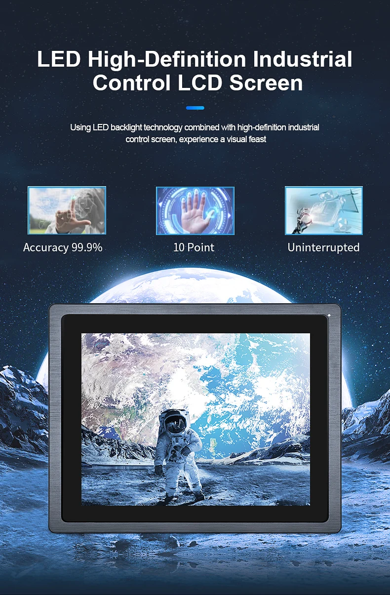 New Condition 10.4" 15" Open Frame Outdoor LCD PCAP Touch Screen ...