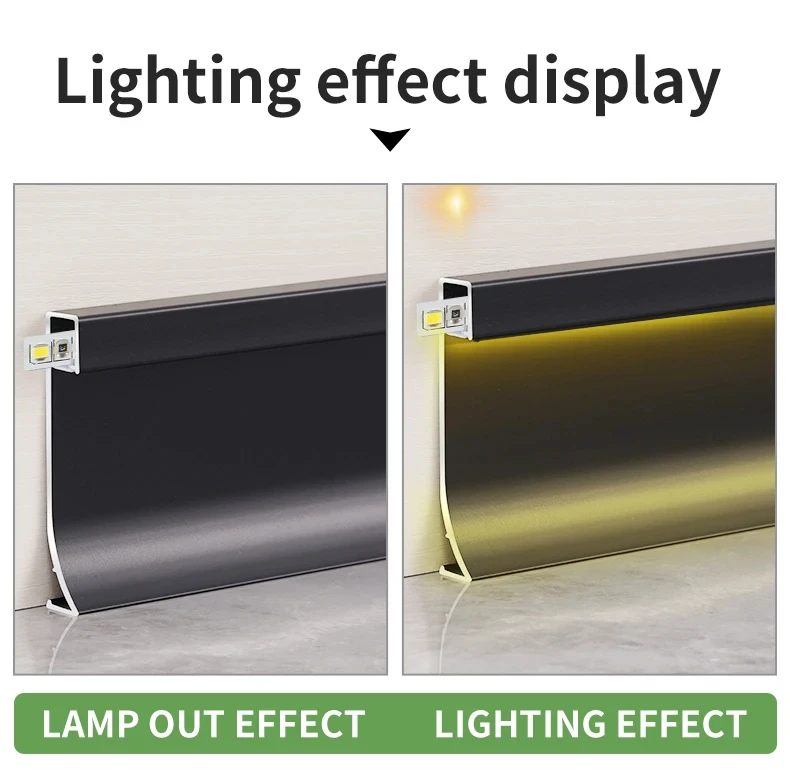 High Quality Customized Led Aluminum Skirting Board Led Channel ...