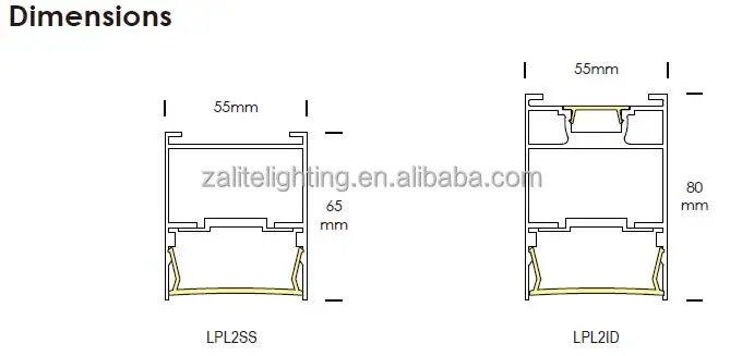 Linear Light Profile Linkable Batten Modern Ceiling Pendant Dim Led ...