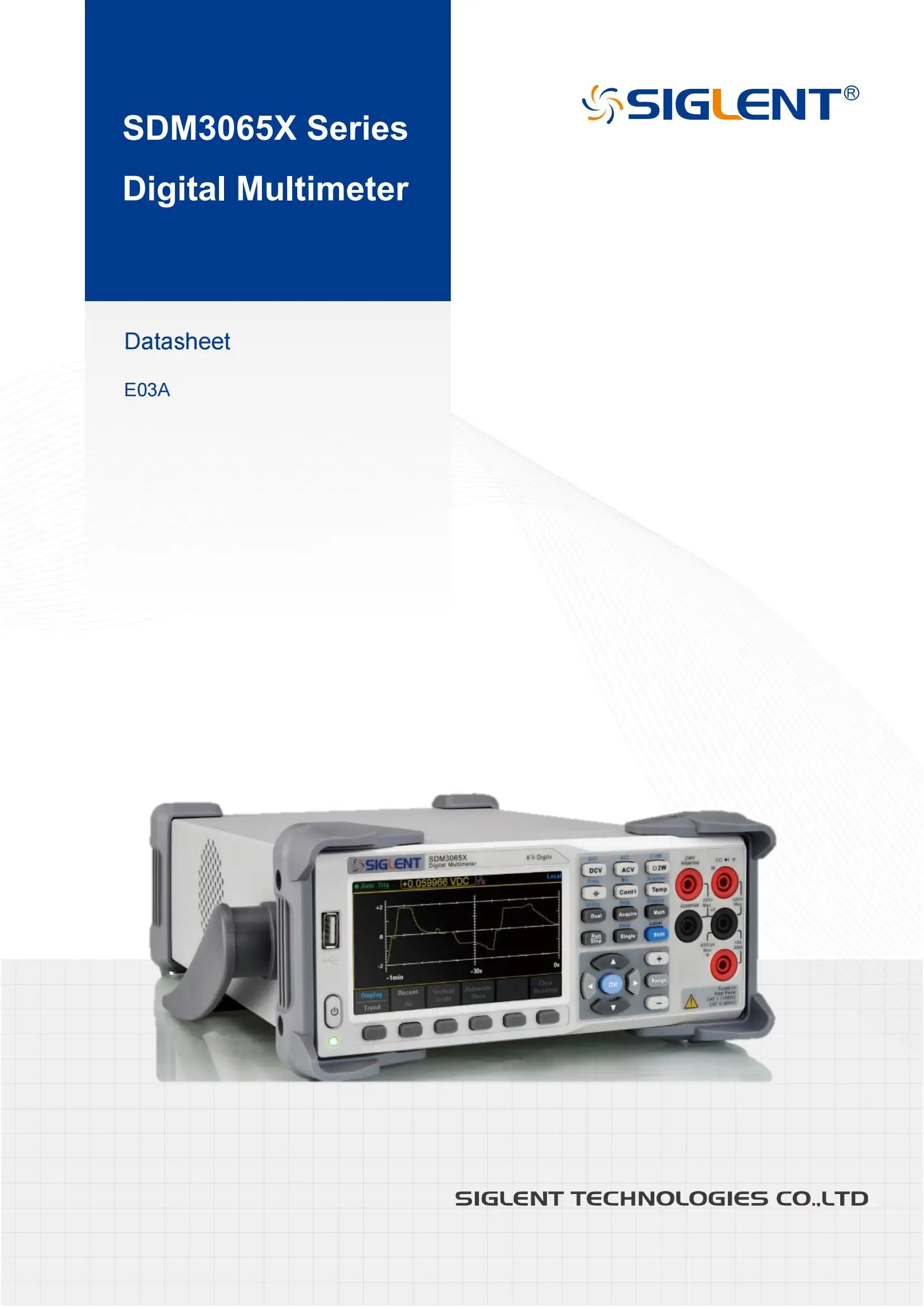 China Siglent Sdm3065x 6 1/2 Digits High Precision Desktop Dual-display ...