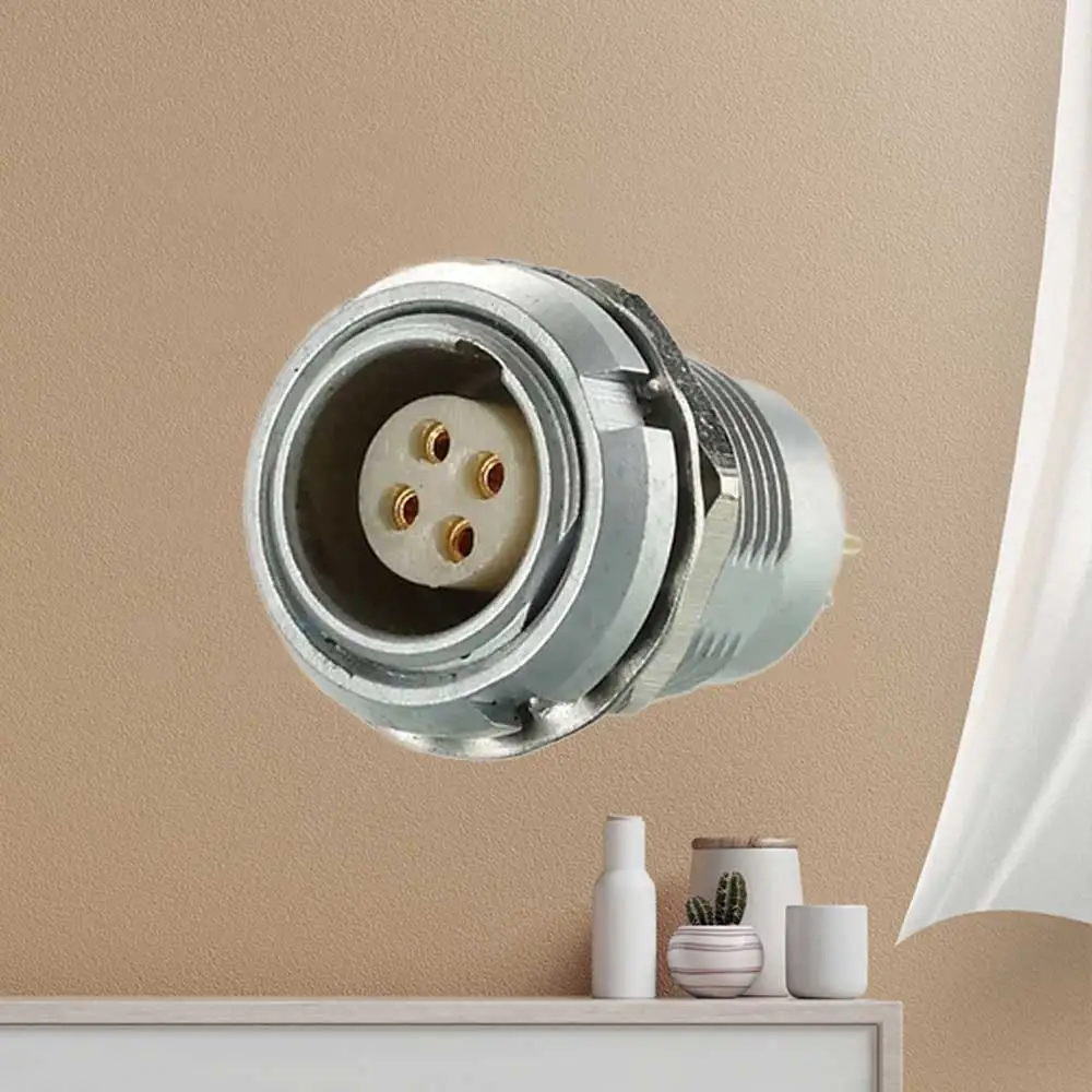 Oswell 1b Series Metal Circular Male And Female Push Pull Audio Video ...