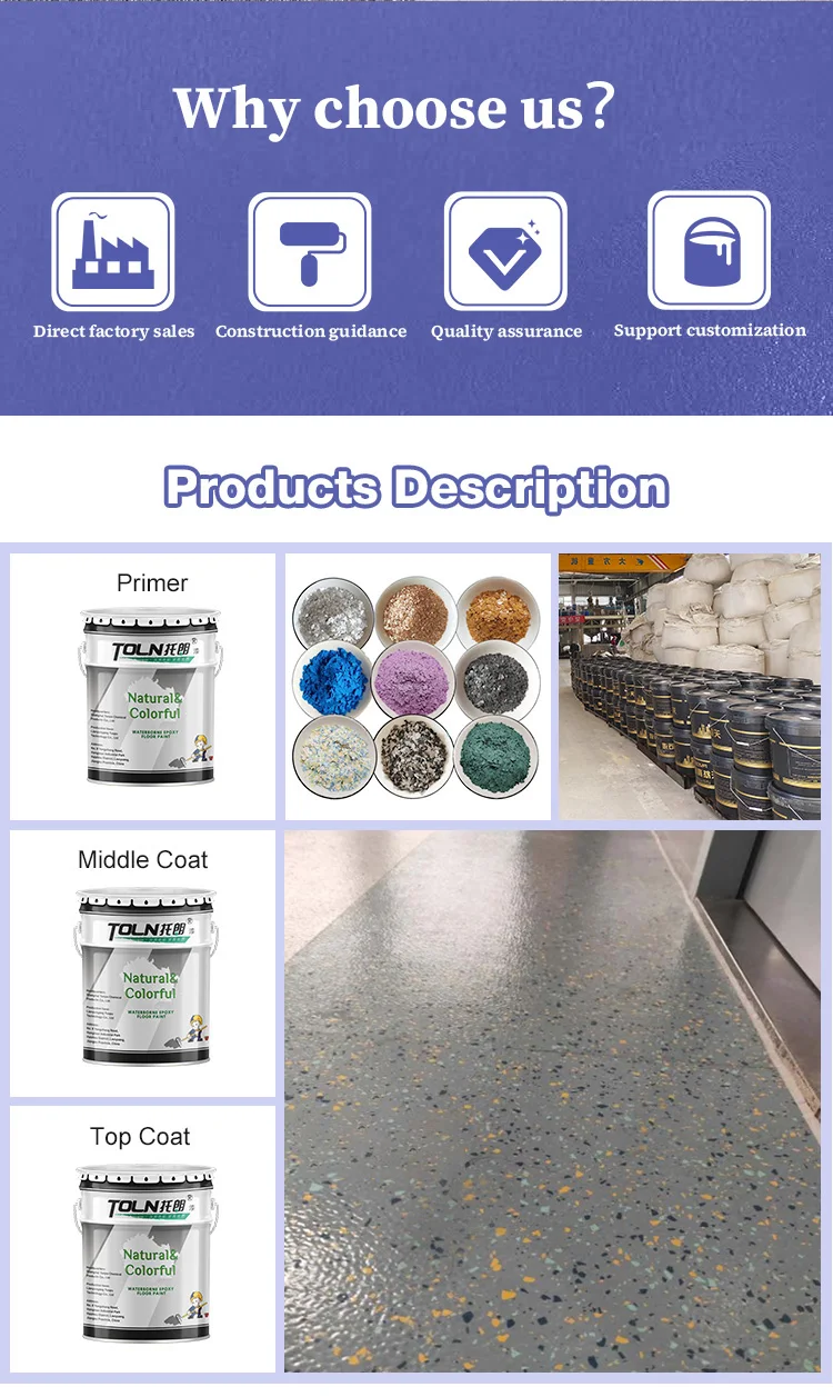 Wholesale Multicolor Epoxy Rock Chips Floor Paint Rock Chip Concrete ...
