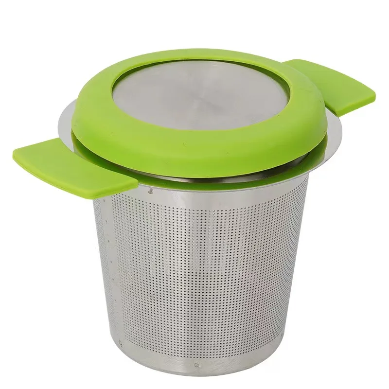 Stainless Steel Tea Infuser - Fine Mesh & Silicone Cover