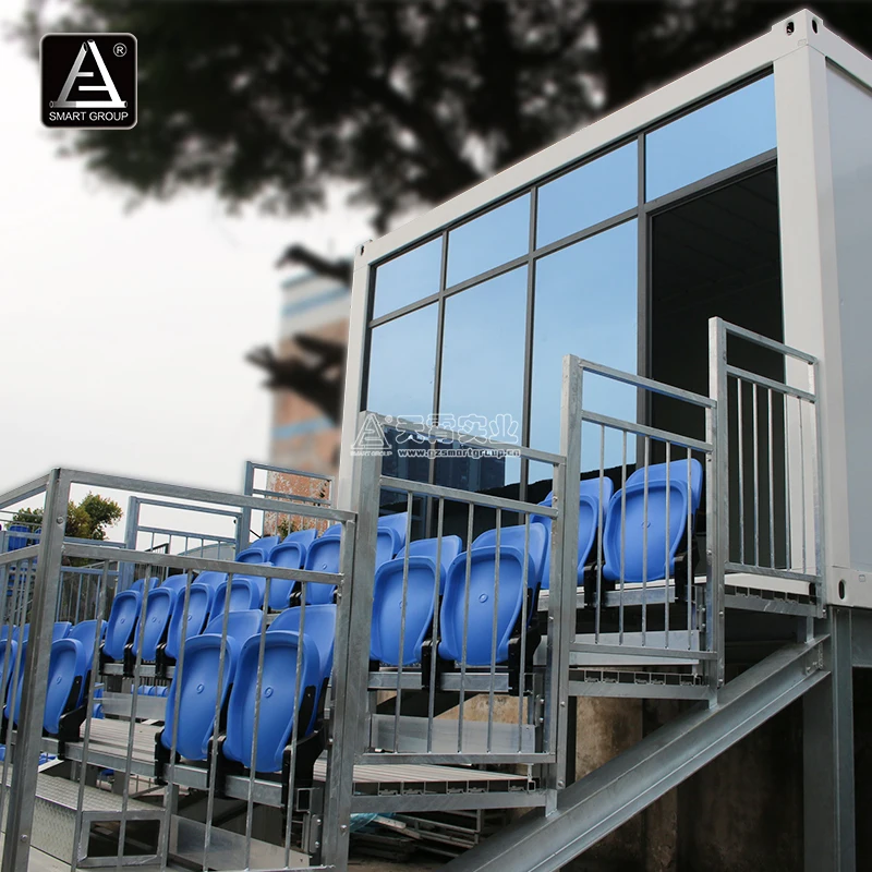 Outdoor Temporary Grandstand Dismountable Roofed Grandstand Bleachers ...