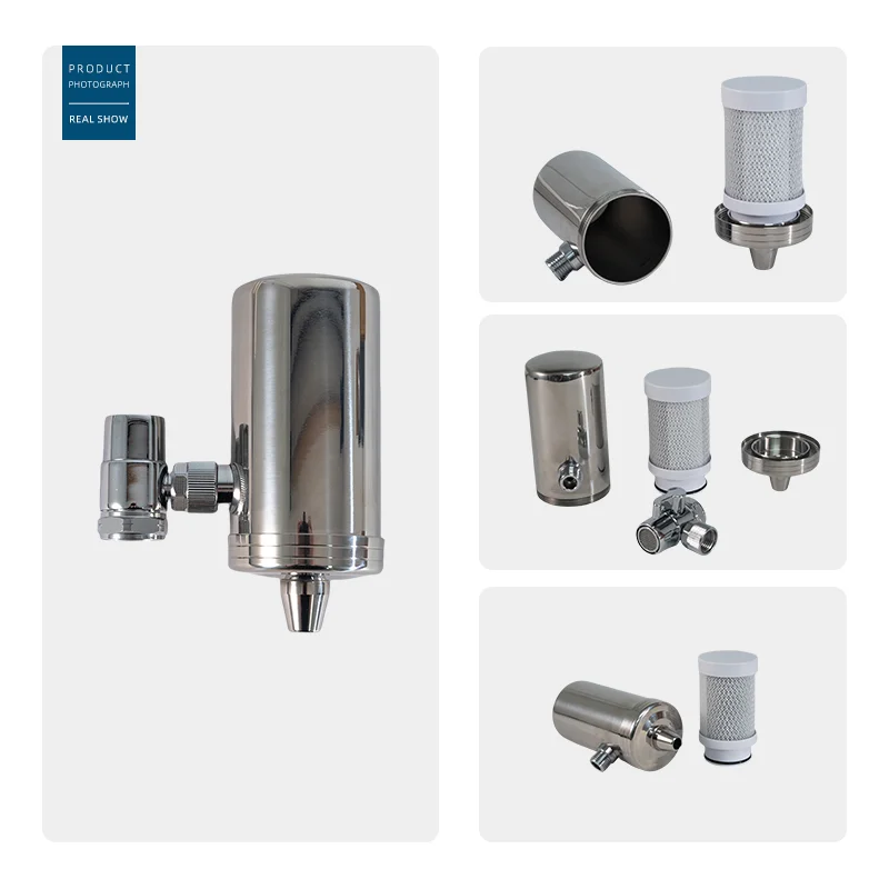 304 Stainless Steel SS304 Ceramic Carbon Faucet Filter