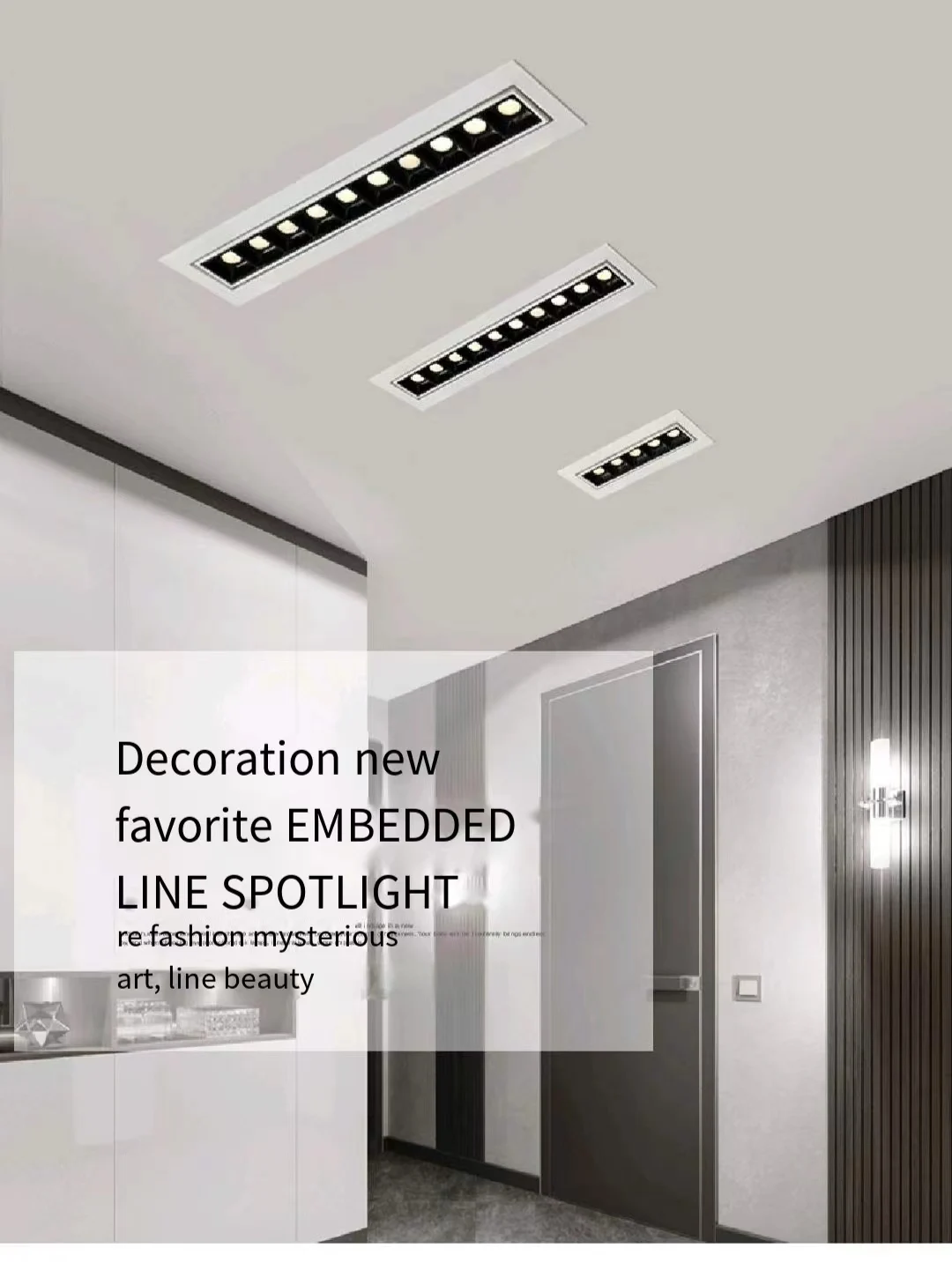 Ldsun Wall Washer Trimless Recessed Cob Spotlight Magnetic Track Downlights Led Linear Light ...