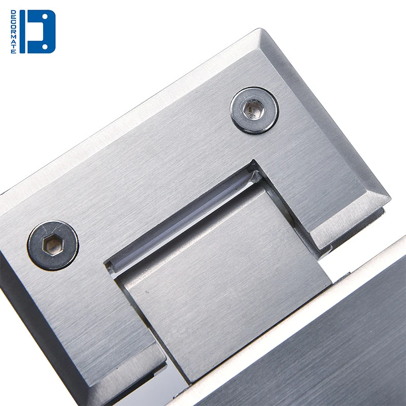 Frameless Glass Door Clamp 180 Degree Corner Shower Double Hinges ...