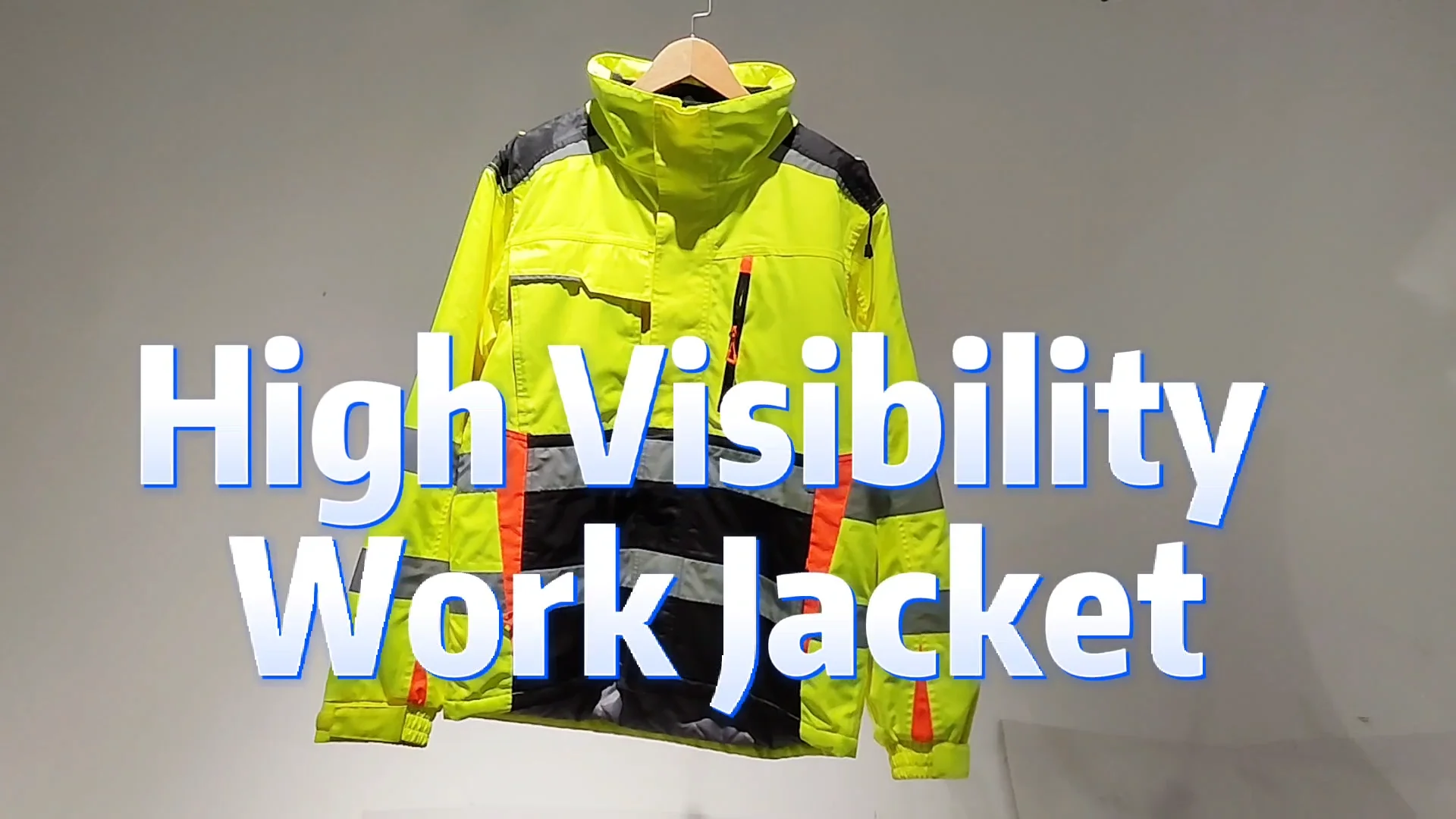 High Visibility Customize Windbreaker Waterproof Jacket Men Safety ...