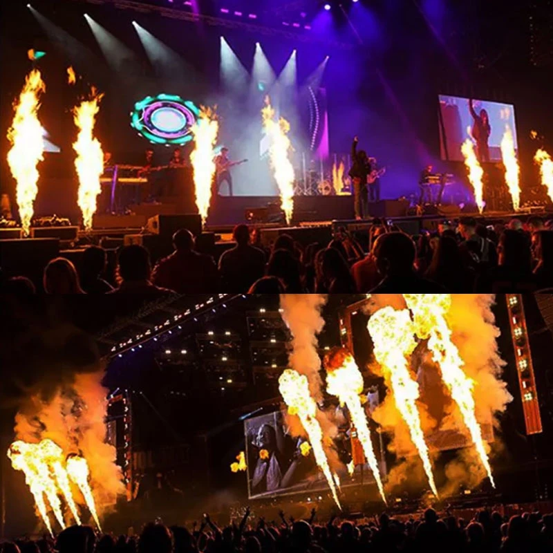 300W 3-Head Real Flame Stage Fire Machine for Wedding & Events, OEM