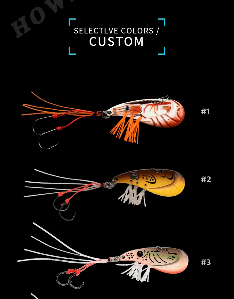 Oem 3d 15g Vibration Metal Copper Fishing Sequin Lures Sinking Vib Lure ...