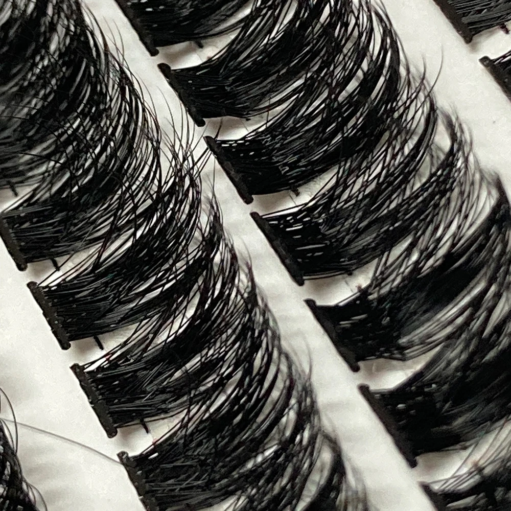 Pre Cut Volume Soft Band Segment Fan Single Cluster Eyelashes Diy Lash ...