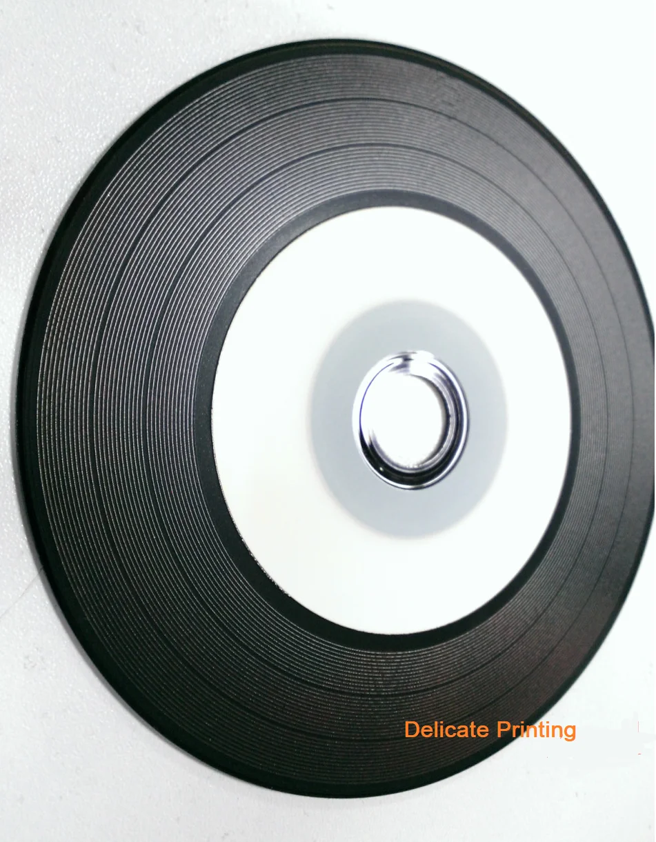 Blank CD-R Black Color 700mb 80min 52x Vinyl CD-R Half Printable ...
