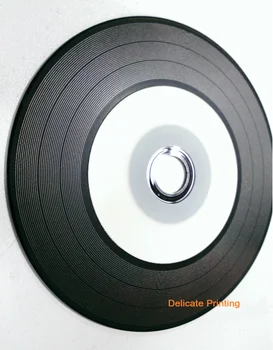 Blank Cd-r Black Color 700mb 80min 52x Vinyl Cd-r Half Printable ...