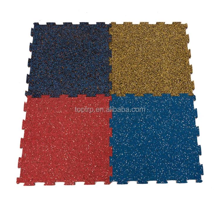 Interlocking Rubber Floor Tiles For Gym Fitness Room Protective ...