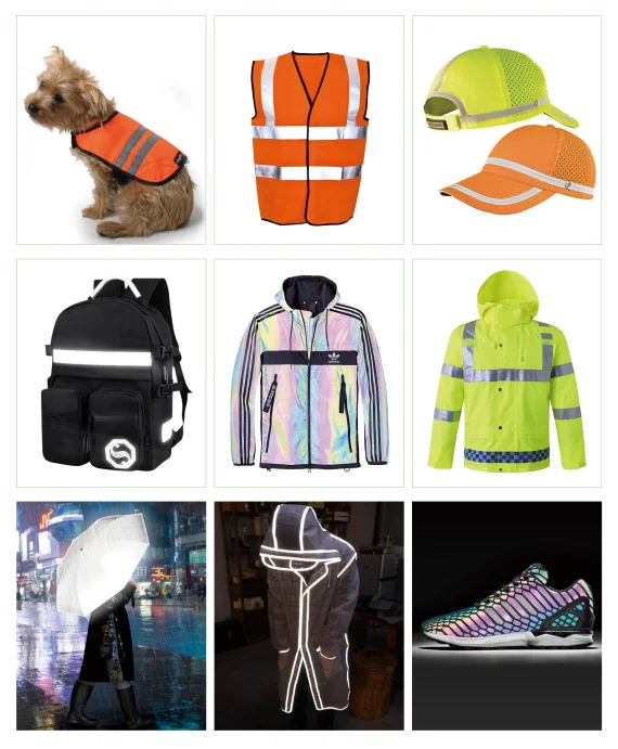 High Visibility Warning Safety Strip Reflective Material Fabric Tape ...