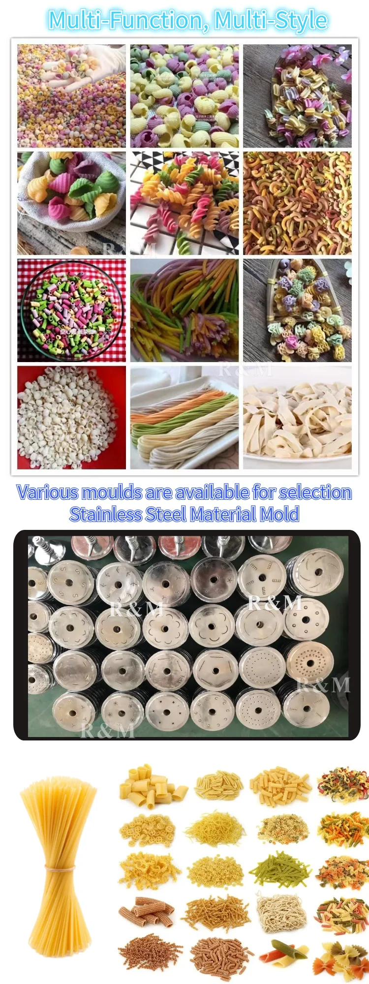Small Macroni Machines - High Productivity Pasta Extruders
