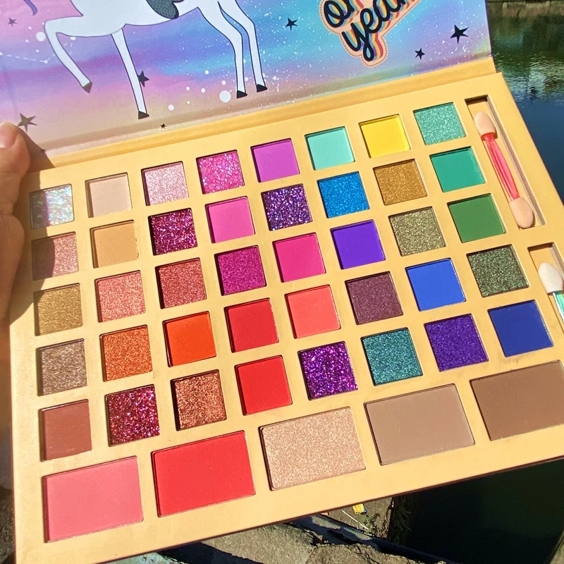 Factory Sale 99 Colors Big Eyeshadow Palettes Glitter Matte Eyeshadow ...