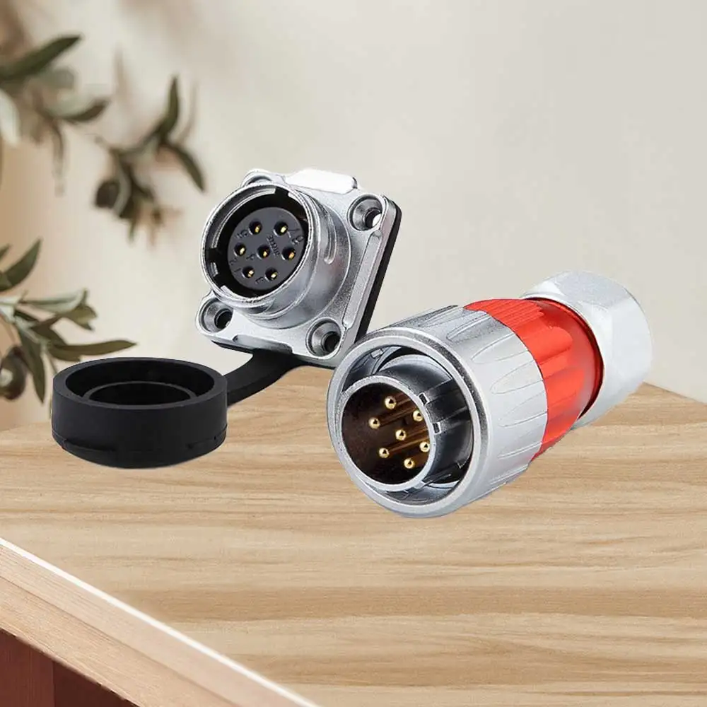 Oswell Industrial 220v Ac Power Plug Socket Male Female 7 Pin ...