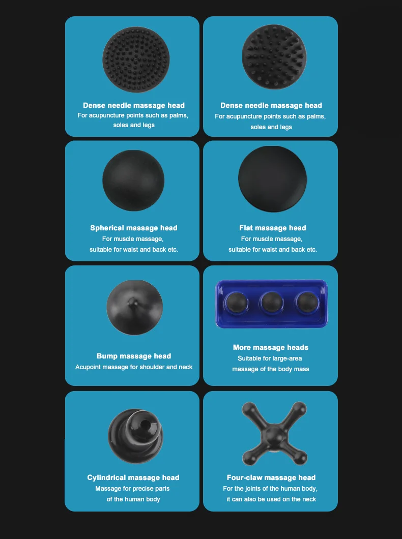 All-new 4th Generation Percussive Therapy Massagers Handheld Deep ...