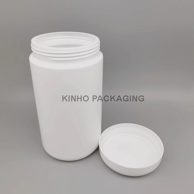 Hotsale Plastic HDPE 1000ML Jar Round Edge Cap for Protein Powder Jar ...