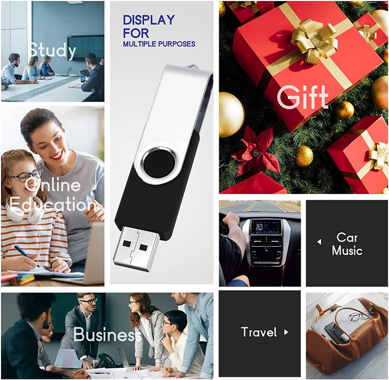 Custom Logo Promotional Swivel 1gb 2gb 4gb 8gb 16gb 32gb 64gb 128gb ...