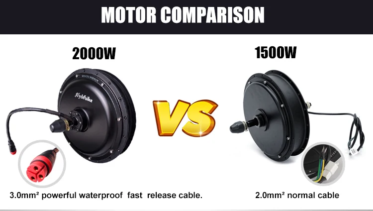Waterproof Ce 48v 52v 1500w 2000w MTX39 Ebike Conversion Kits