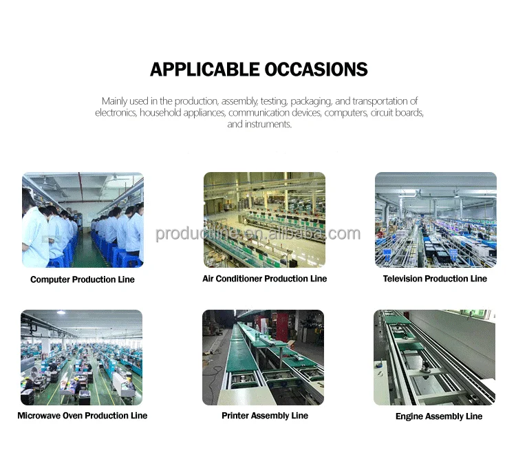 Cvc Production Conveyor Systems Speed Free Flow Chain Line Assembly ...