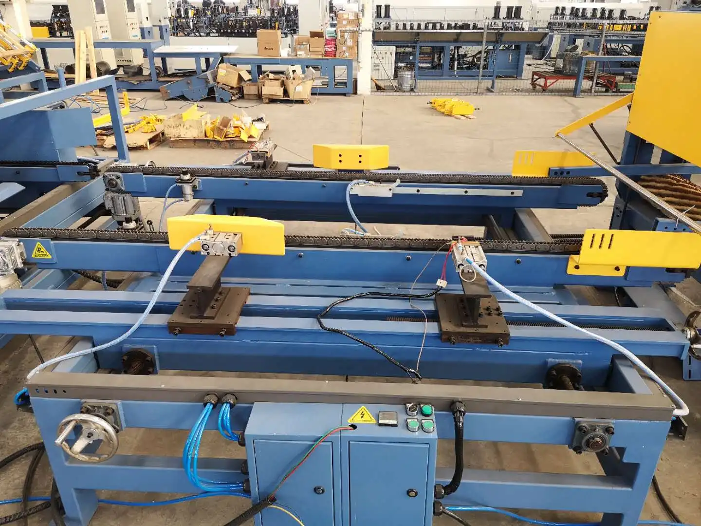 Automatic double sides wooden pallet IPPC stamping machine heat ...