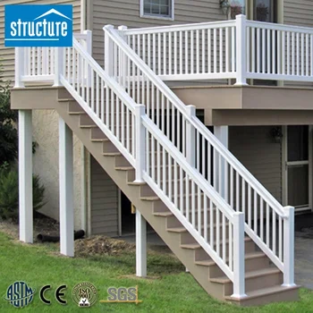 Pvc Plastic Balcony Vinyl Staircase Railing - Buy Vinyl Staircase ...