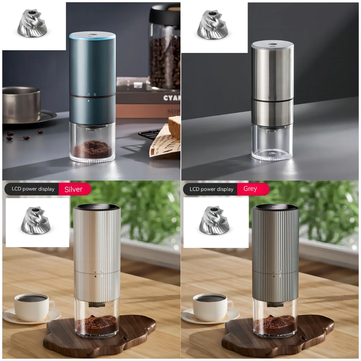 Small Cordless Mini Coffee Bean Grinder - Portable & Efficient