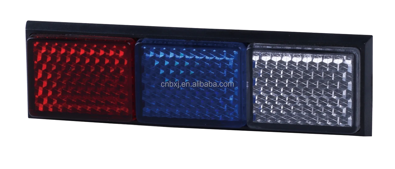 Italian Flag Reflectors - Safety Stickers with Self-adhesive