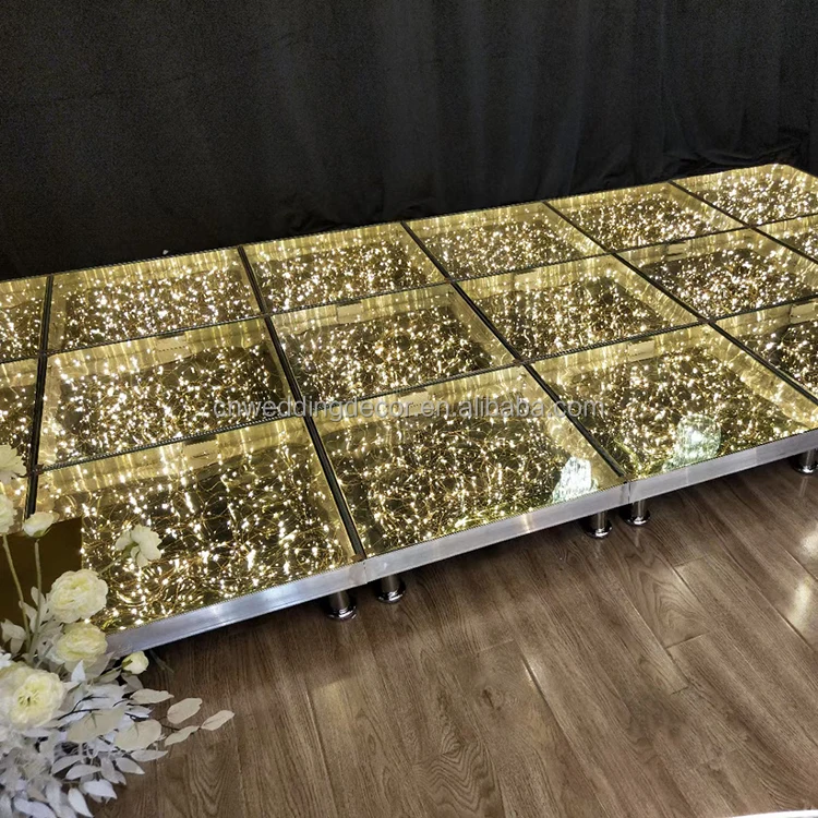 Glass Floor Wedding - Elegant Tempered Glass Stage Platform