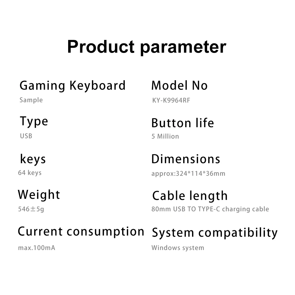 Wholesale Keyboard - Mini Gaming Keyboard with RGB Backlight