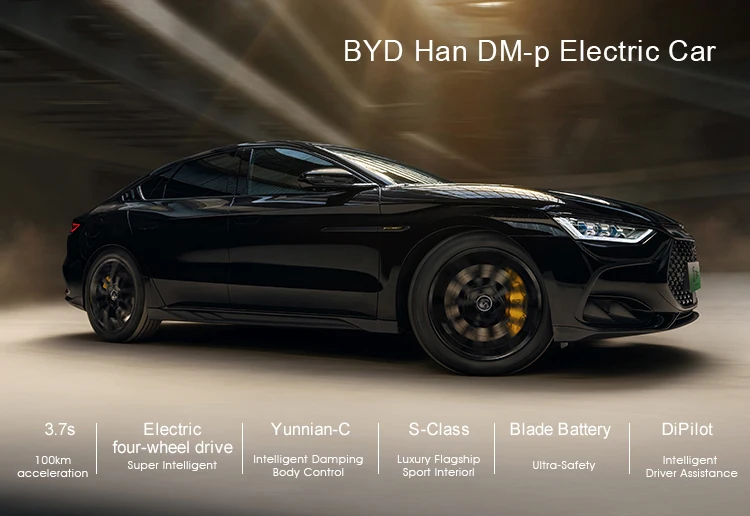 Byd Han Dm-i Dm-p Plug-in Hybrid Ev Acceleration 3.7s/100km All-wheel New Energy Vehicles Sedan ...